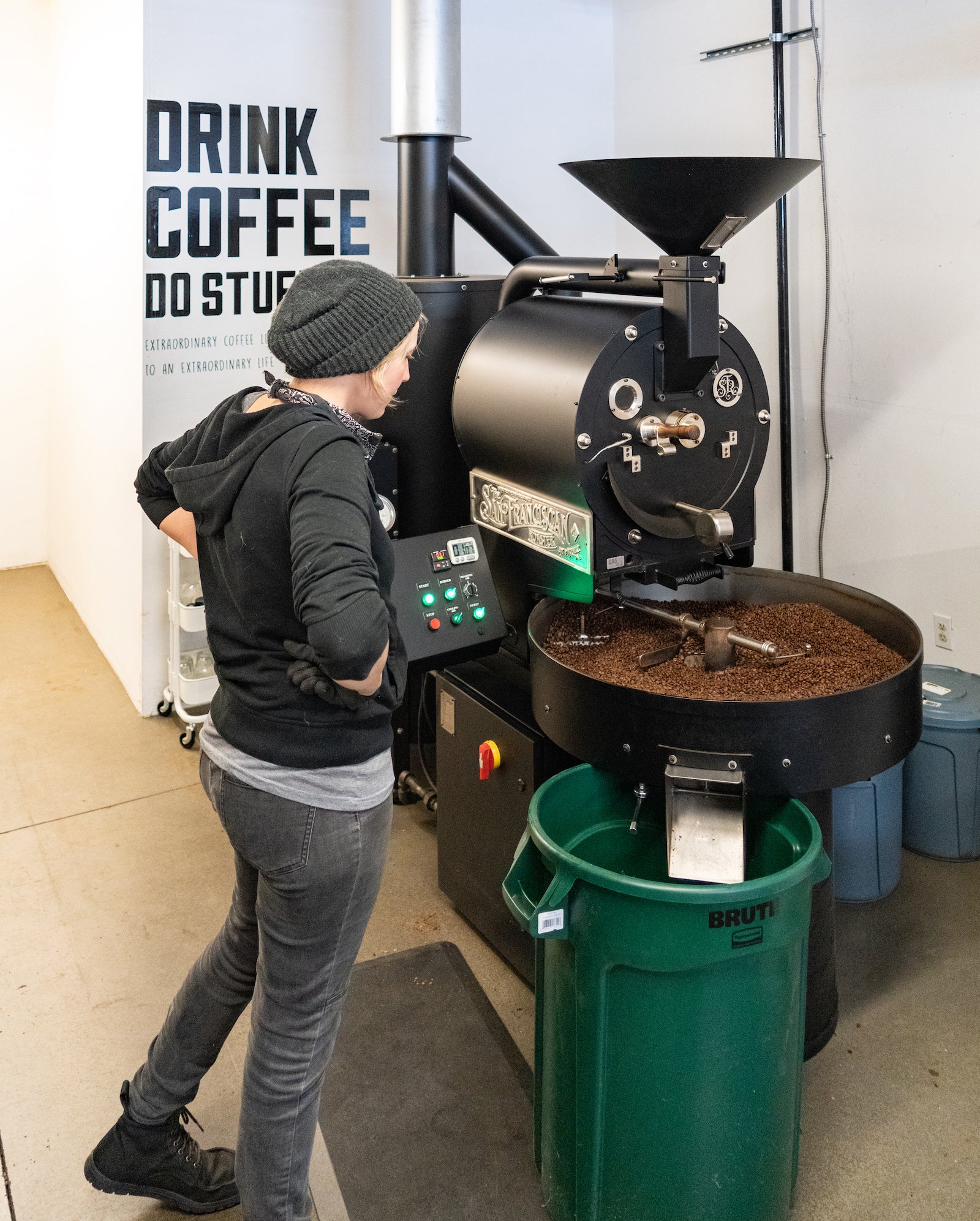 Meet Our Production Roaster Emily Bax – DRINK COFFEE DO STUFF ROASTERY